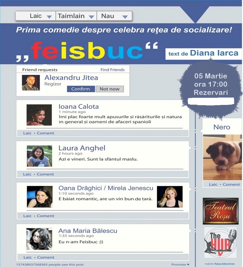 Voucher 2 persoane Feisbuc 5 Martie cu 25 lei - Creatoriideoferte